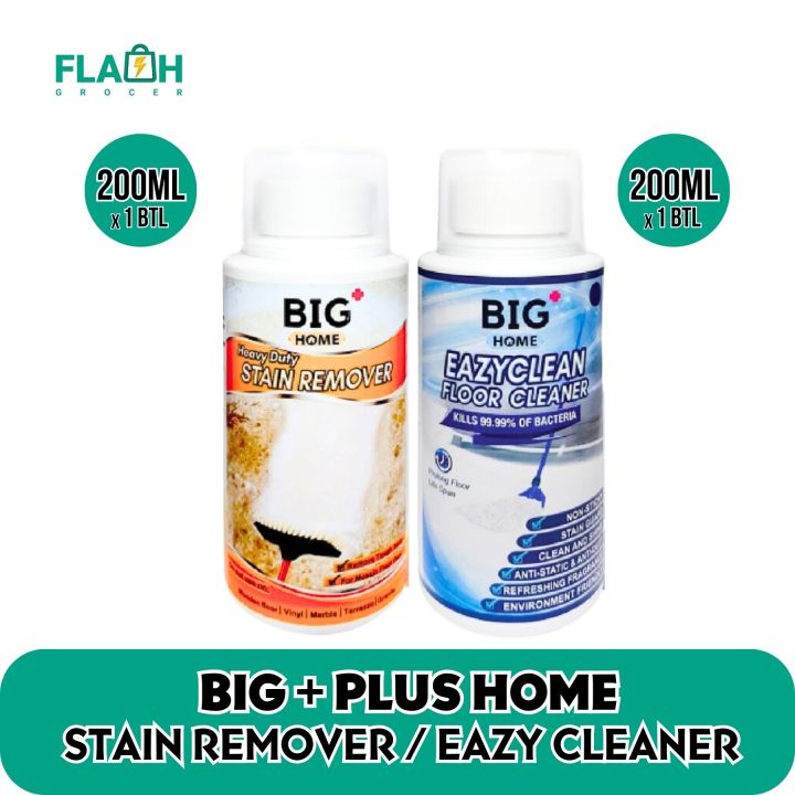 BIG PLUS Heavy Duty Stain Remover[200ml]/EazyClean Floor Cleaner[200ML ...