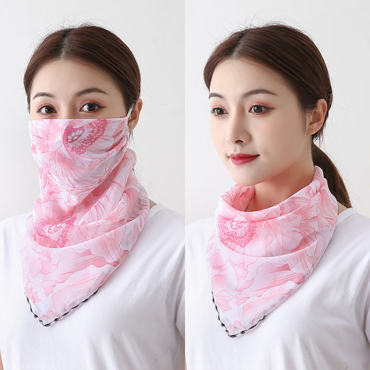 Beautyer 1/3pcs Summer Outdoor Cycling Anti-UV Printed Scarf Neck Cover ...