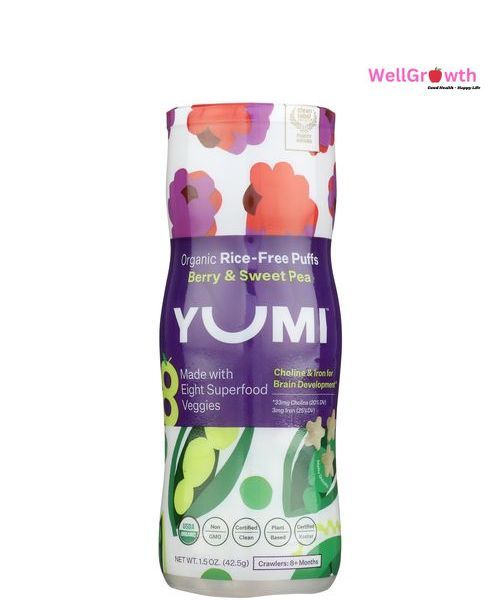 Yumi - Rice Free Puffs, Organic Berry Sweet Pea (1.5oz) | Lazada Singapore