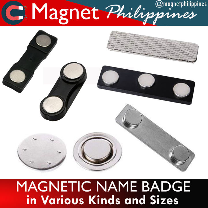 1 Pc. Magnetic Name Plate Tag Badge [43mm-METAL] [45mm-BLACK/BLUE/GREEN ...