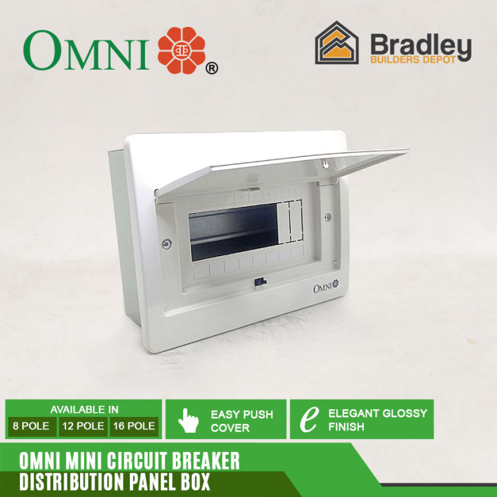 Omni Mini Circuit Breaker Distribution Panel Box (8P | 12P | 16P) | Lazada PH