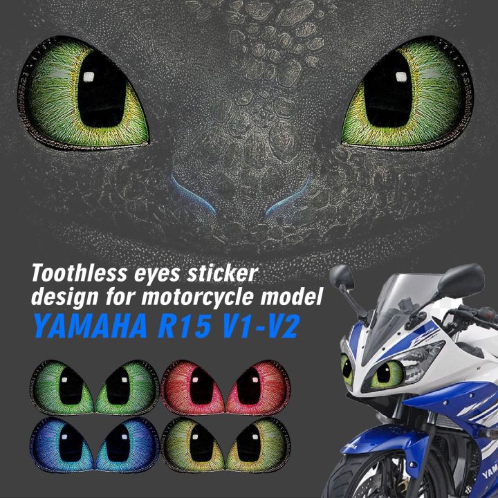 Toothless Eyes Sticker for Yamaha R15 V1 V2 Buy3 get1 | Lazada Singapore