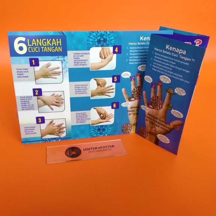 Leaflet/brosur Ayo biasakan cuci tangan dengan sabun, Leaflet kesehatan ... Leaflet/brosur Ayo biasakan cuci tangan dengan sabun, Leaflet kesehatan ...