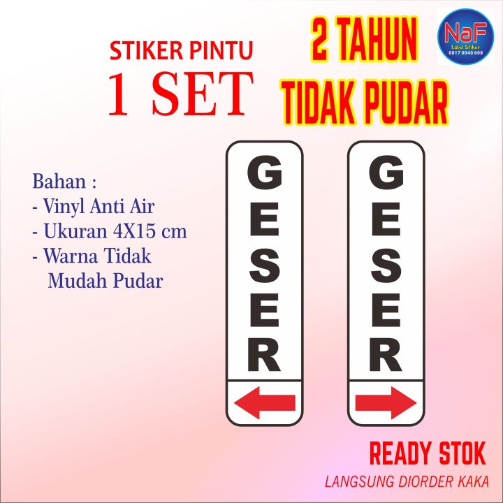 Stiker Geser Sticker Pintu Vinyl Tahan Air | Lazada Indonesia