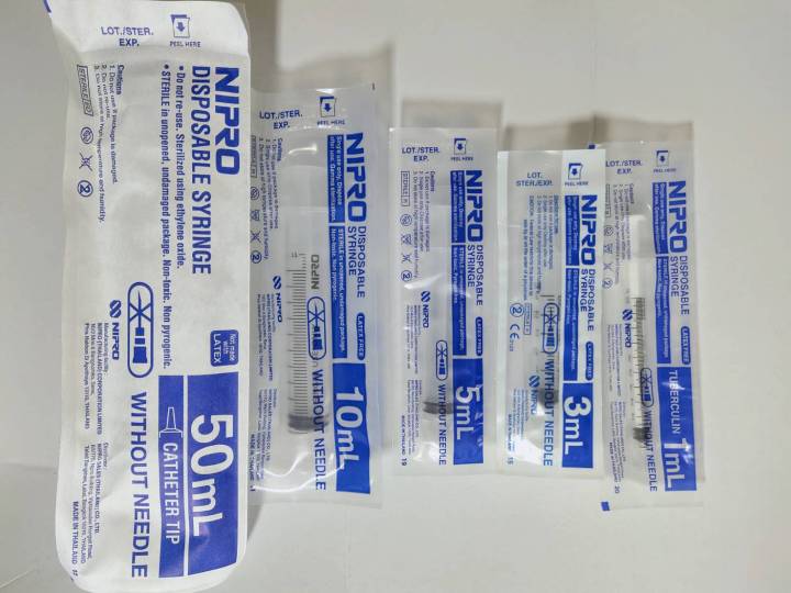 ไซริงค์ syringe 1ml 3ml 5ml 10ml 20 ml และ 50ml nipro กระฉีดยา กระบอกไซริงค์ | Lazada.co.th