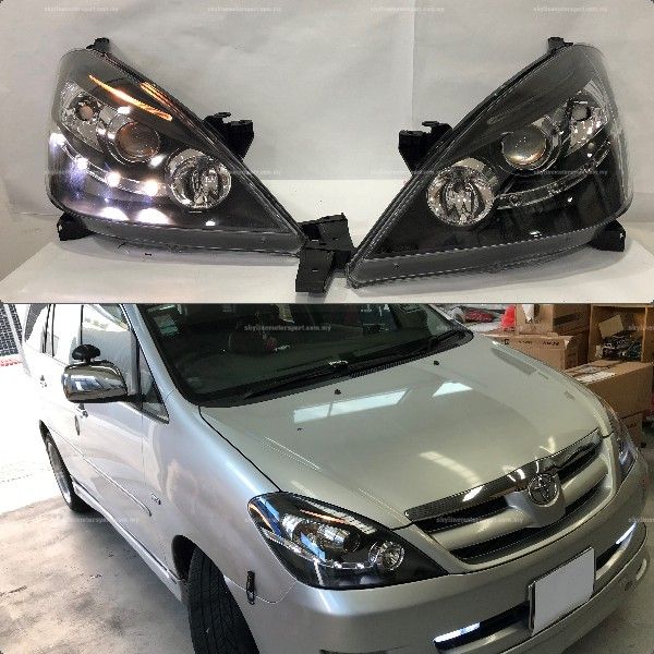 Toyota Innova Head Lamp Projector DRL Led 100% Made In Taiwan 2004 2005 ...