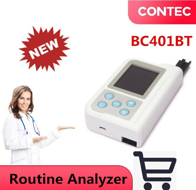 CONTEC BC401bt แบบพกพาวิเคราะห์ปัสสาวะ 2.4 '' LCD Micro USB ตรวจสอบ 11 ...
