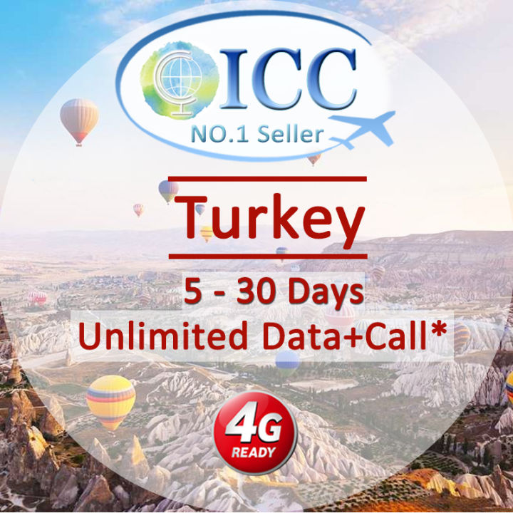 ICC Turkey 3-30 Days Data + Call **SIM Card/Turkey SIM Card/Turkey with ...