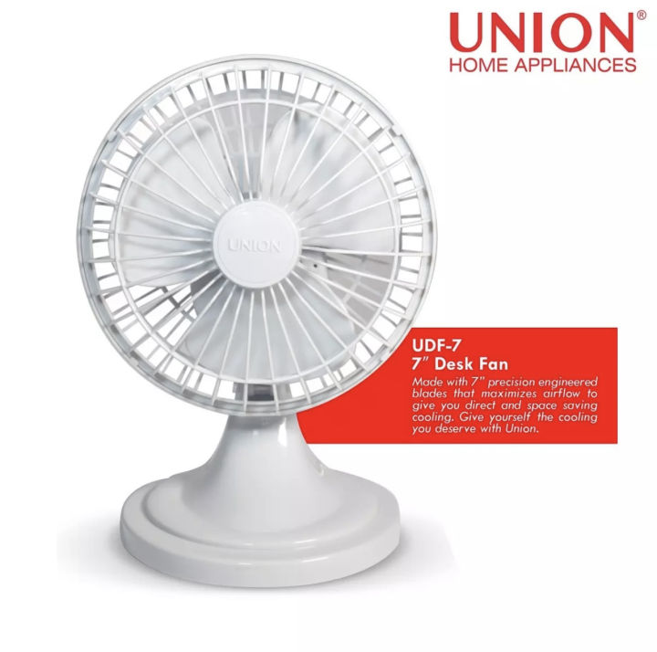 Union 7" Desk Fan UDF-7 | Lazada PH