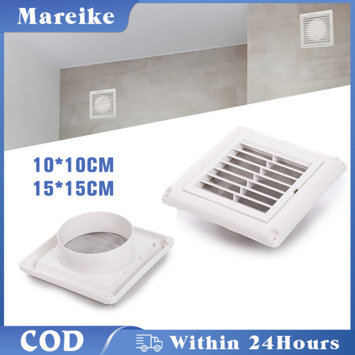 4/6 inch Plastic Louvered Vent Cover Air Vent Extract Valve Grille ...