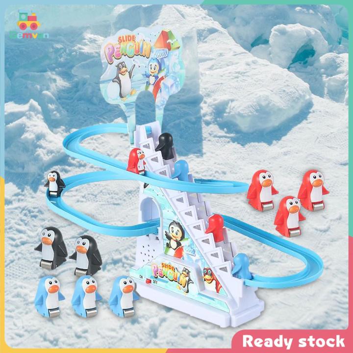 Gemvan Penguins Slide Stairs Indoor Toy Penguin Stair Climbing Toy for ...