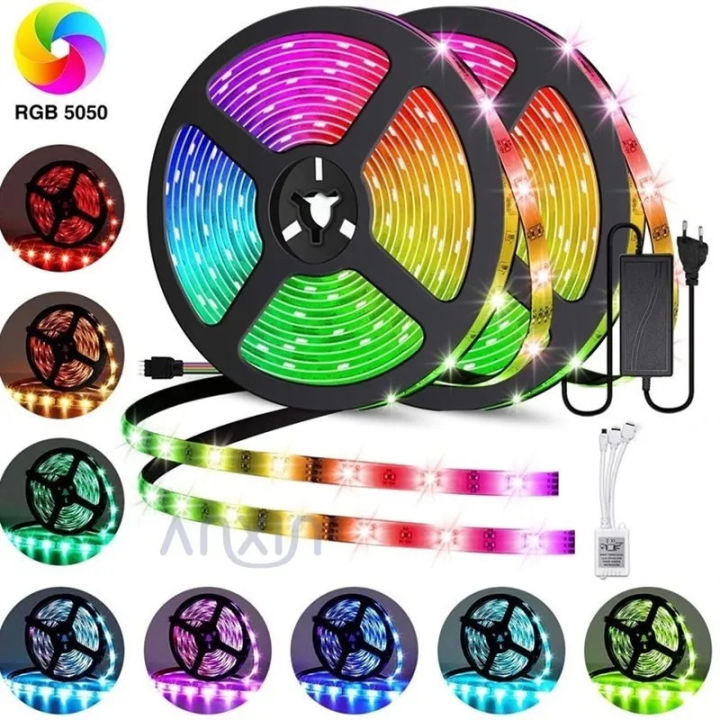 Smart LED Light Strip with 5m 10m 15m Colorful Waterproof 2835 LED ...