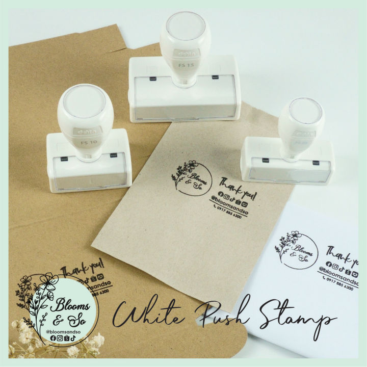 Personalized White Push Stamp | Lazada PH