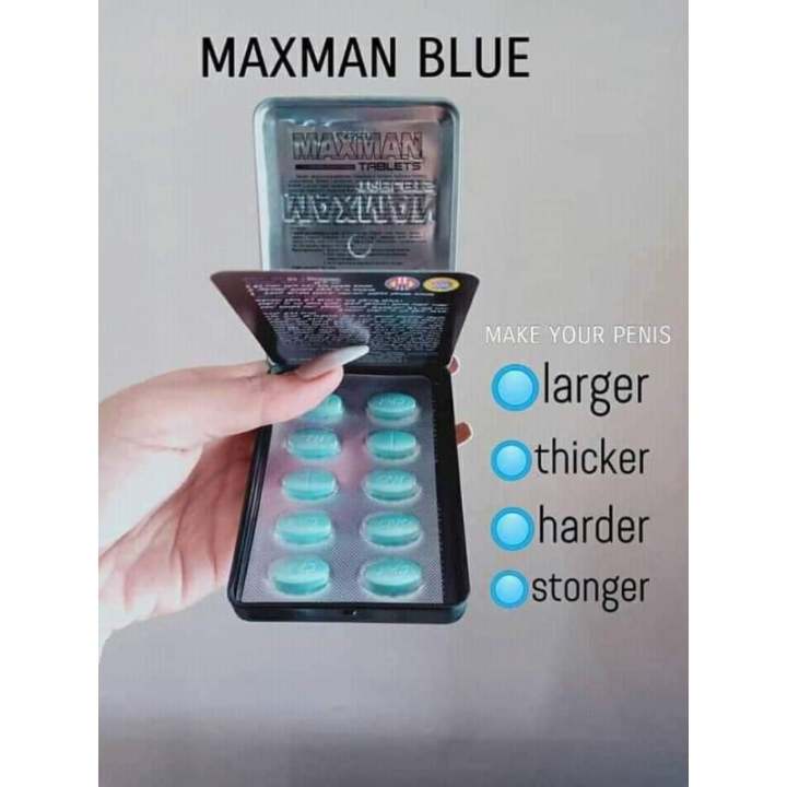 100 % Original Max-man Blue Tablet Effective Enhancement for Men ...