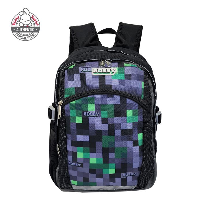 Robby Rabbit Mine Keeper Backpack 16-Inch (Black/Green) | Lazada PH