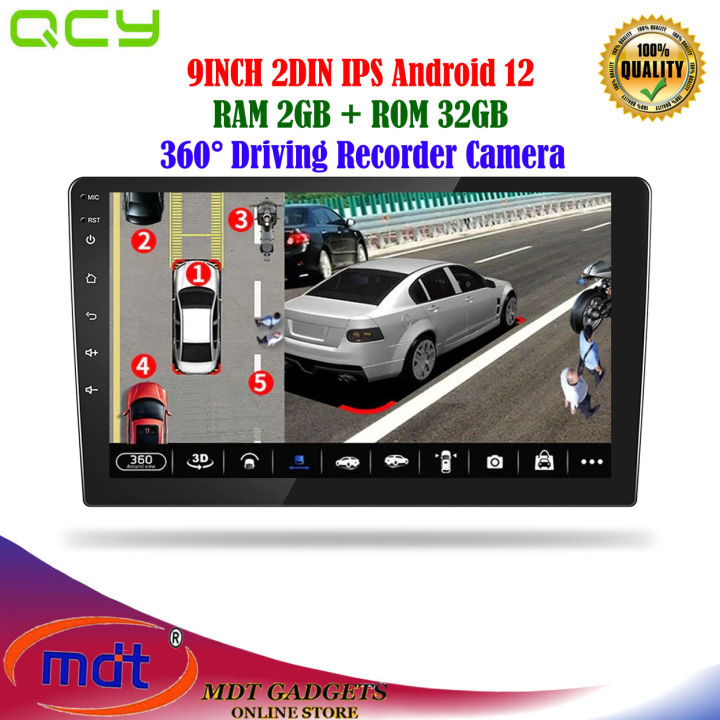 [2+32G IPS] 9 inch 360° Panorama Car Android Player Universal Double 2 ...