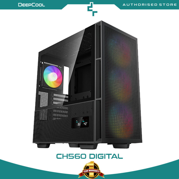 DEEPCOOL CH560 Digital Midtower Airflow Case (R-CH560-BKAPE4D-G-1 ...