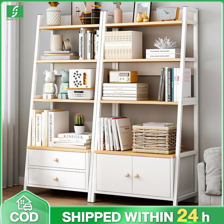3/4/5 layer multifunctional bookshelf with door cabinet bookshelf ...
