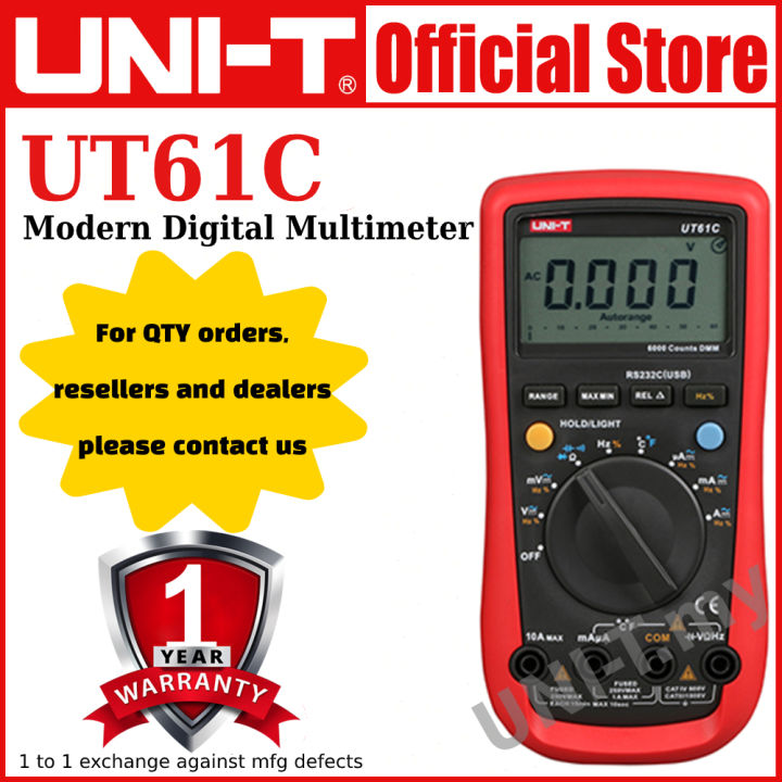 UNI-T UT61A/UT61B/UT61C/UT61E Modern Digital Multimeter | Lazada