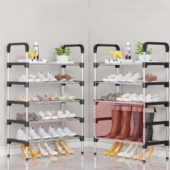 6 Layer Shoe Rack Stainless Steel Shoes Organizer Storage | Lazada PH