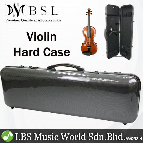 BSL Violin Hard Case Carbon Fiber Ultra Light Violin Bag With Humid ...