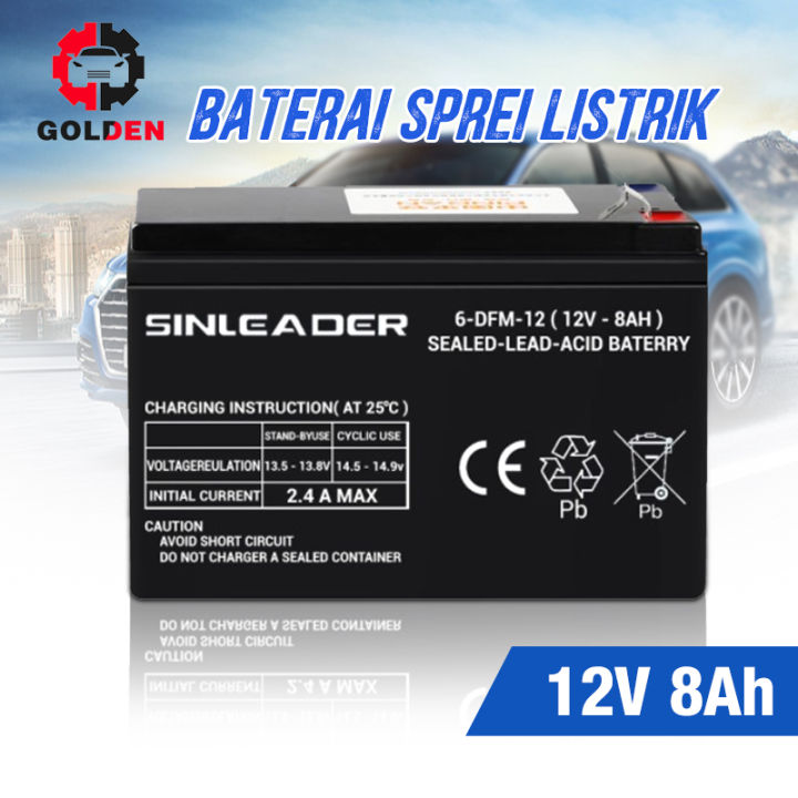 Aki VRLA ZEUS 12v 8Ah Untuk UPS Aki Sepeda Listrik 12 Volt Anak Mobil ...