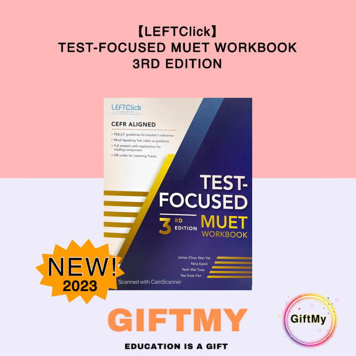 【LEFTClick】Test-Focused Muet Workbook 3rd Edition 2023 CEFR-ALIGNED ...