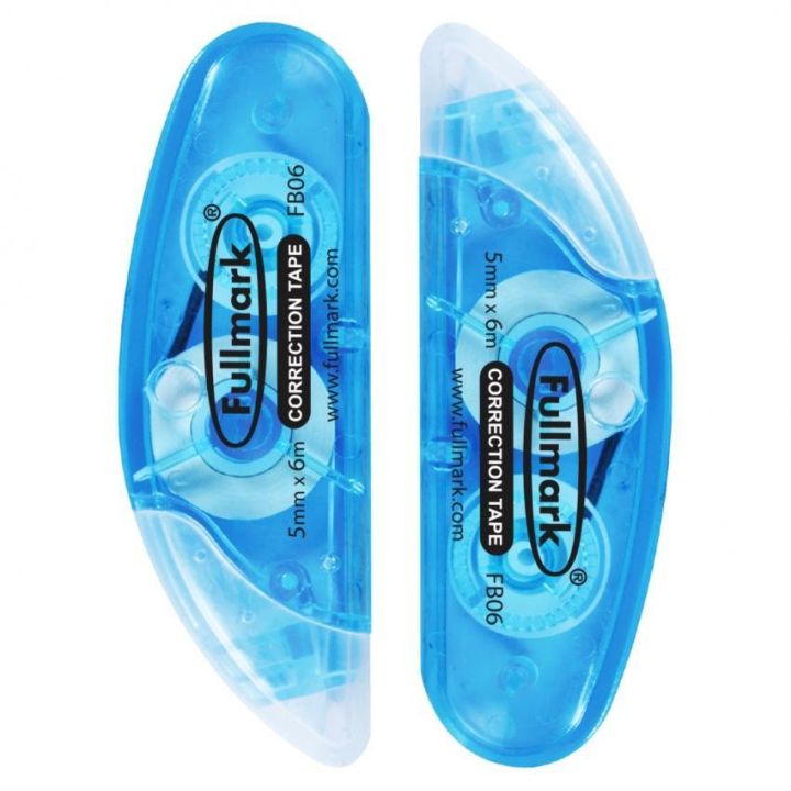 Fullmark Model B Correction Tape, 5mm x 6m Each, 2-pack (2 x Blue ...