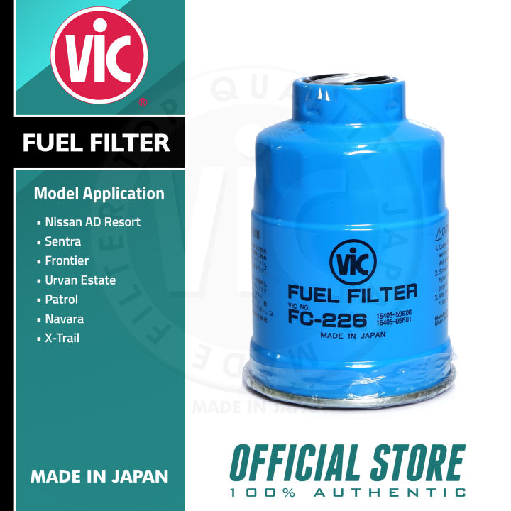 VIC Fuel Filter FC-226 for Nissan AD Resort, Sentra, Frontier, Urvan ...