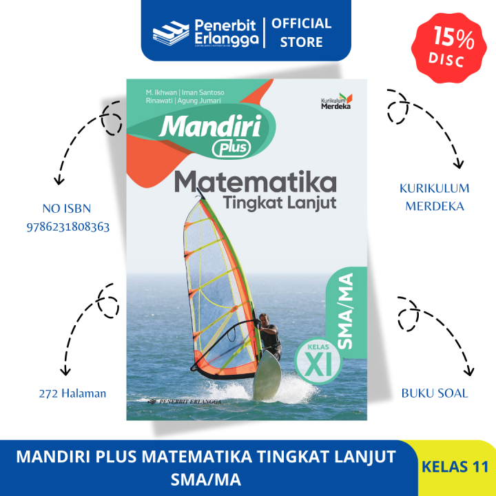 MANDIRI PLUS MATEMATIKA TINGKAT LANJUT SMA/MA KELAS 11 KURIKULUM MERDEKA ERLANGGA | Lazada Indonesia