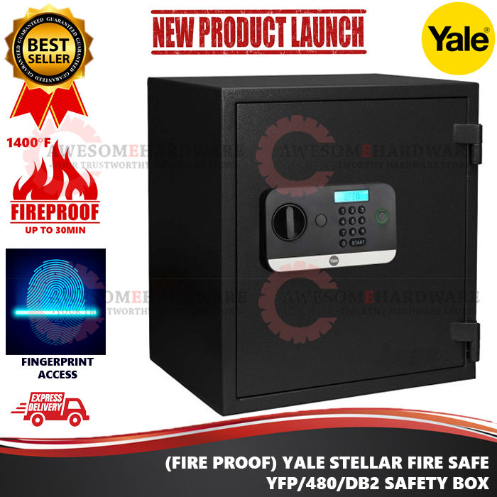(FIRE PROOF) YALE STELLAR YFP/480/DB2 FIRE SAFES FIRE RESISTANCE SAFETY ...