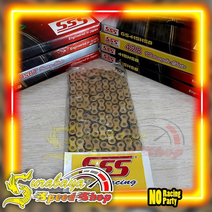 SSS Rantai Gold Emas Harian Touring Racing Balap GS GR 428 520 SB HSB HSBT Original SSS RACING ...
