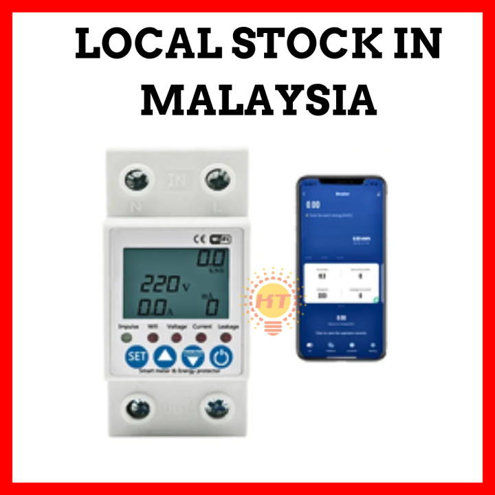 Smart Life Power Monitoring Meter 63A with Leakage Protection | Lazada
