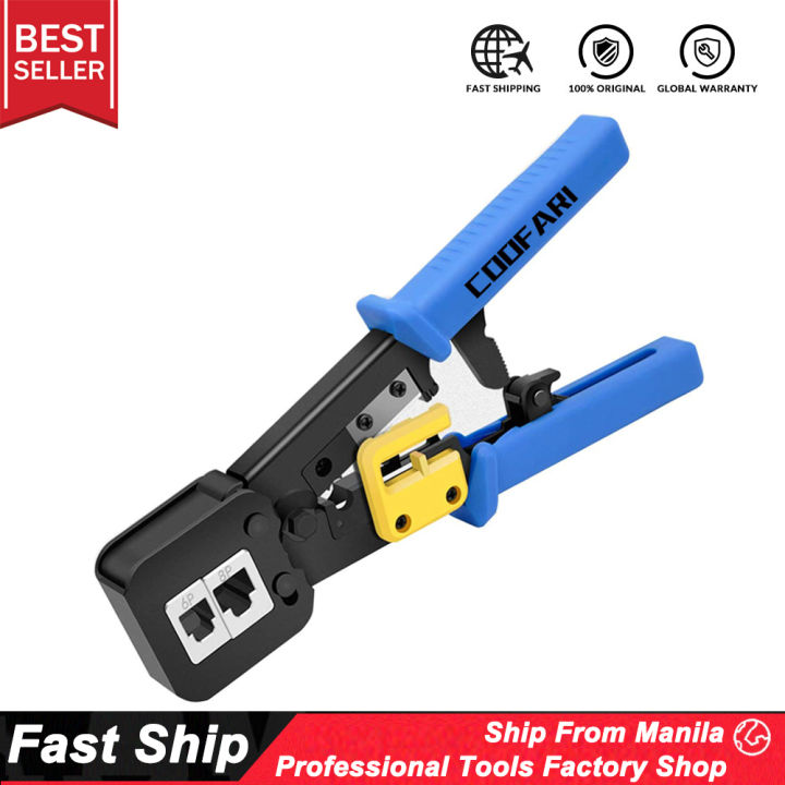 Networking Tools EZ RJ45 crimper Cable Stripper RJ12 cat5 cat6 Pressing ...