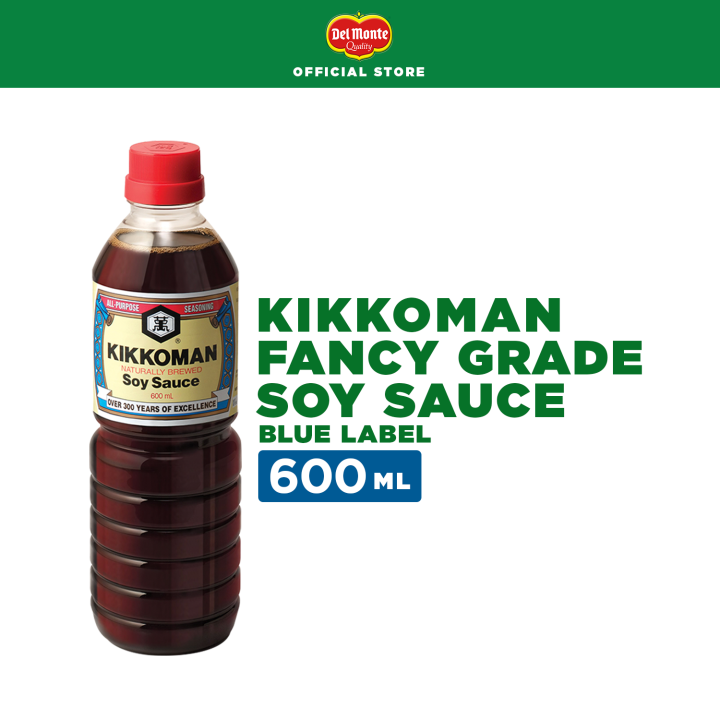 KIKKOMAN Fancy Grade Soy Sauce Blue Label Naturally Brewed - 600ml ...