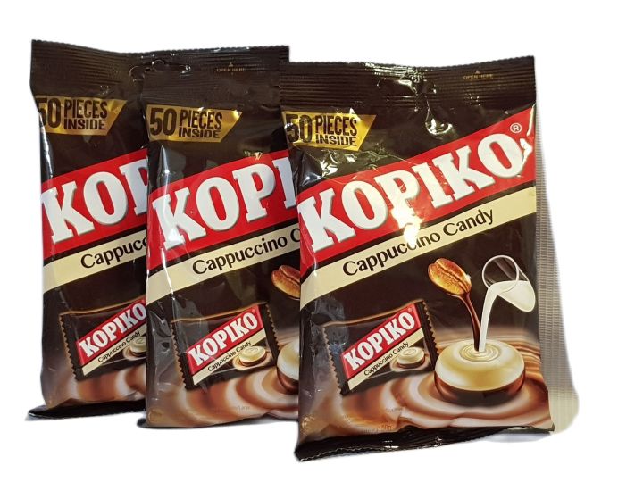 Kopiko CAPPUCCINO CANDY (pack of 3 x 150 grams) - 50 pieces inside per pack | Lazada PH