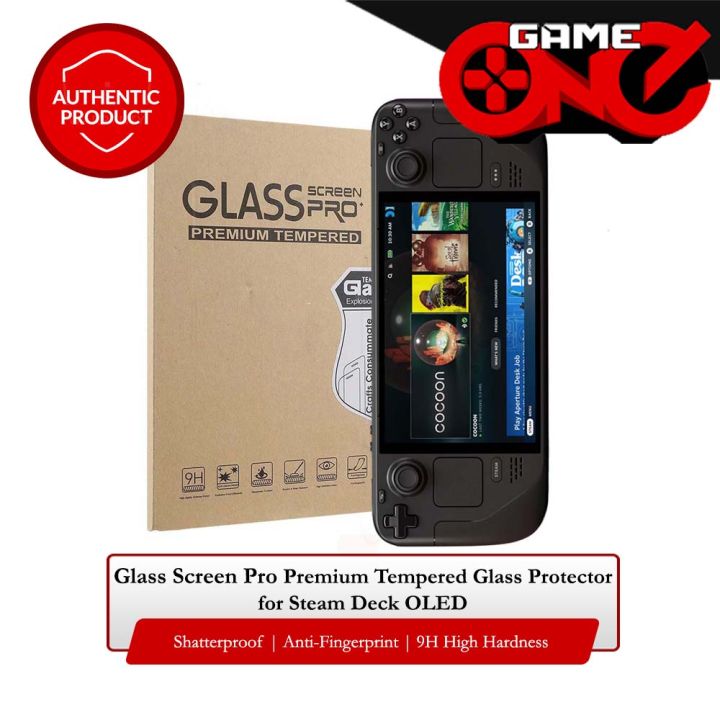 Glass Screen Pro Premium Tempered Glass Protector for Steam Deck OLED ...