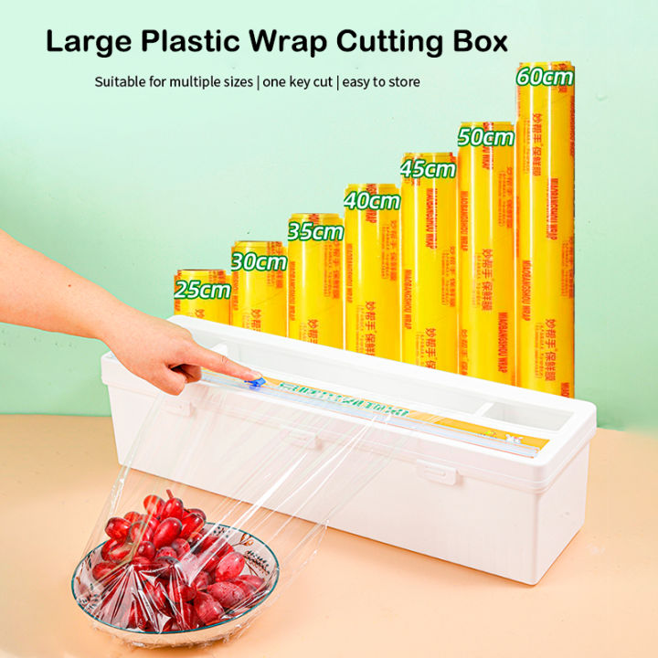 Plastic wrap cutter box store