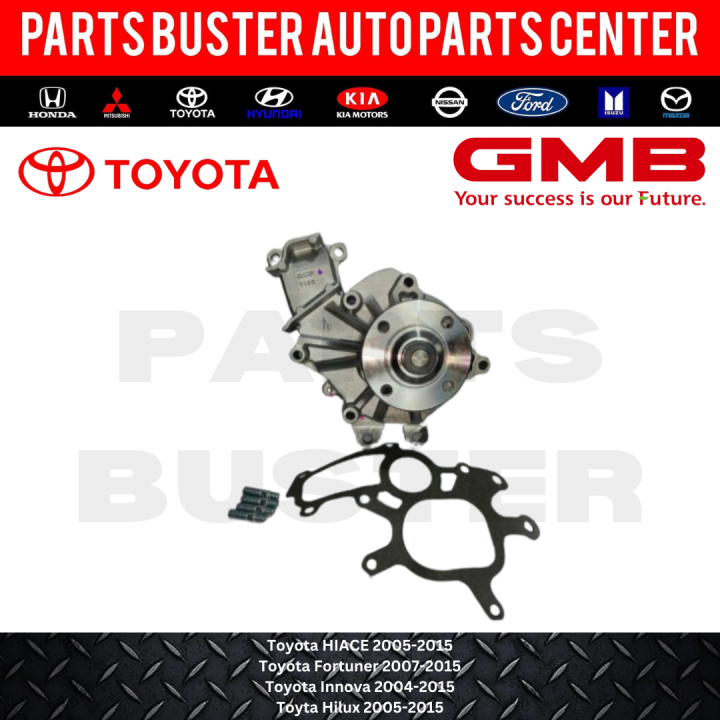 GMB Water Pump Assembly for Toyota HIACE 2005-2015, Fortuner 2007-2015 ...
