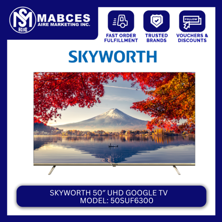 Skyworth 50" UHD Google TV 50SUF6300 | Lazada PH