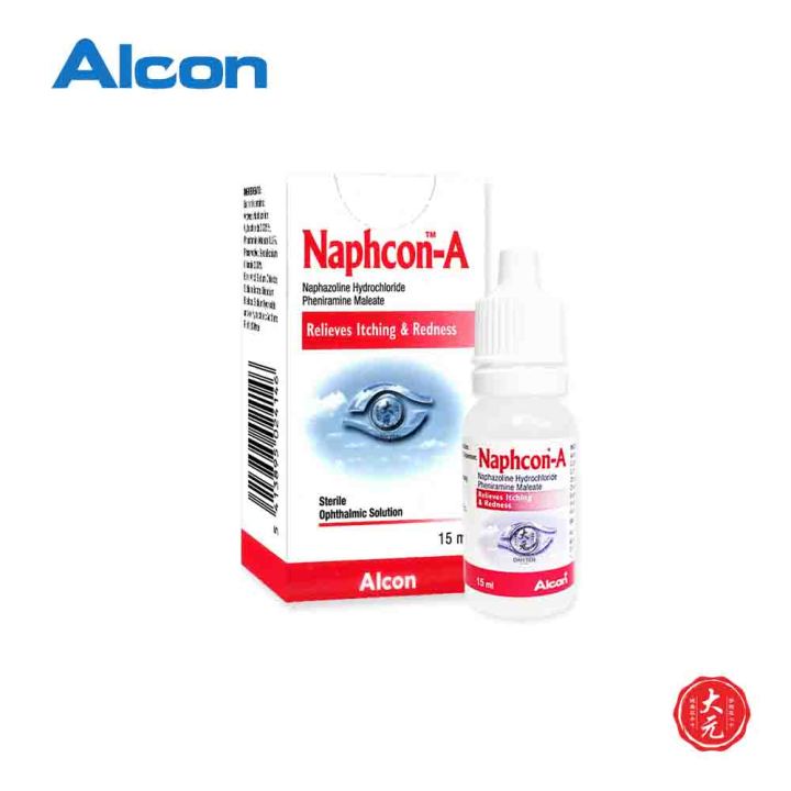 Alcon Naphcon-A Eye Drop • Relieve Red Eyes & Itching 15ml • By Dah Yen ...