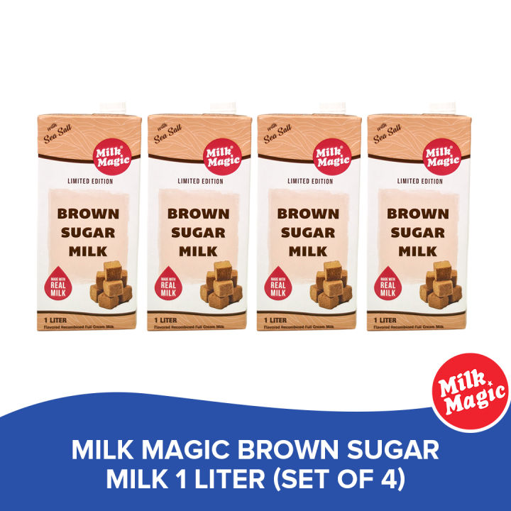 Milk Magic Brown Sugar Milk 1 Liter Set of 4 Nutritious Healthy ...