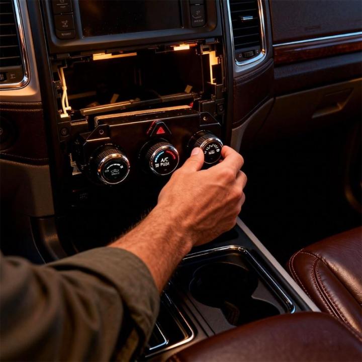Air Conditioner Heater Control Panel And Blower Motor Switches ...
