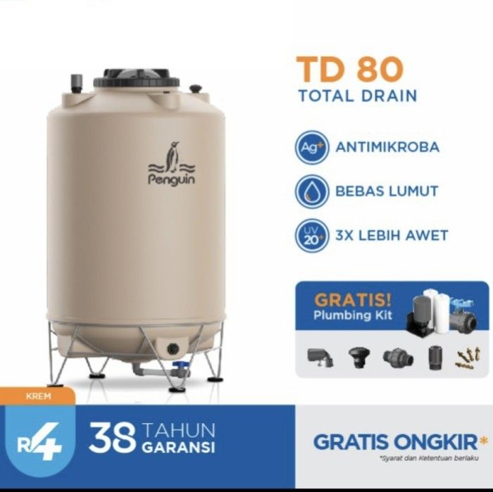 Penguin Tangki | Toren TD80 | Tandon Air TD 80 800 liter | Lazada Indonesia