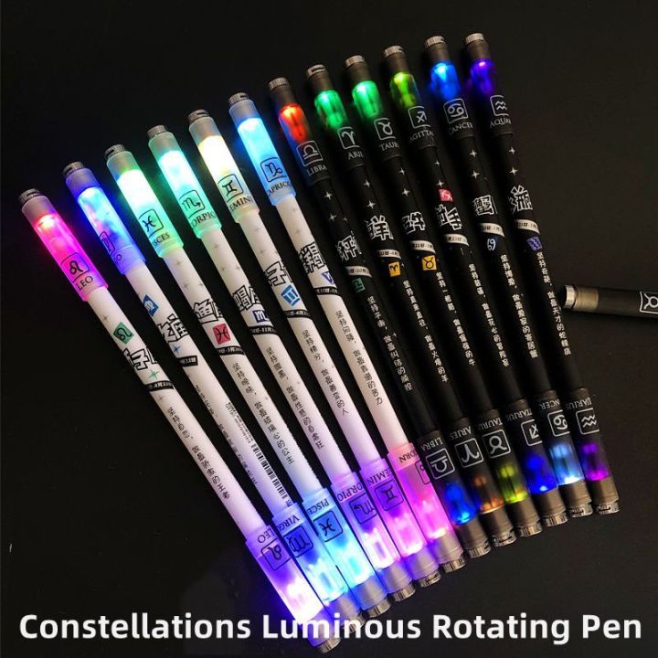 [RF NOTES] Spinning Pen With Light Rolling Finger Rotating balance Pen ...