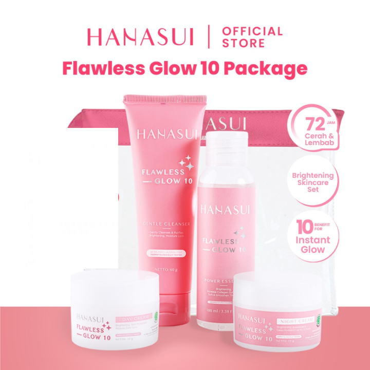 Rangkaian Hanasui Flawless Glow 10 - Hanasui Paket Original 100% ...