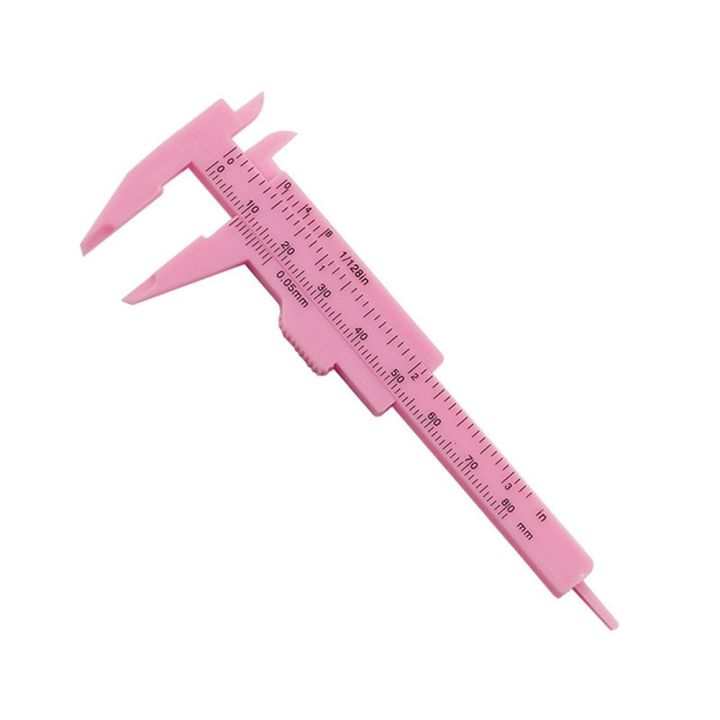 【ISMAY】 Calipers Ruler Measuring Tools Pink/Rose Red Plastic Sliding ...