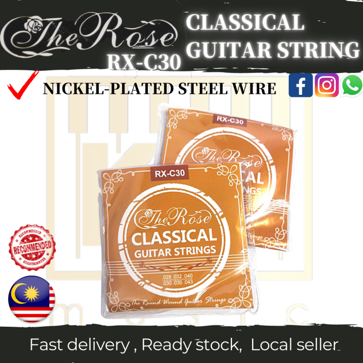 ☆CLASSICAL STRINGS☆ THE ROSE CLASSICAL GUITAR STRINGS RX-C30 | Lazada
