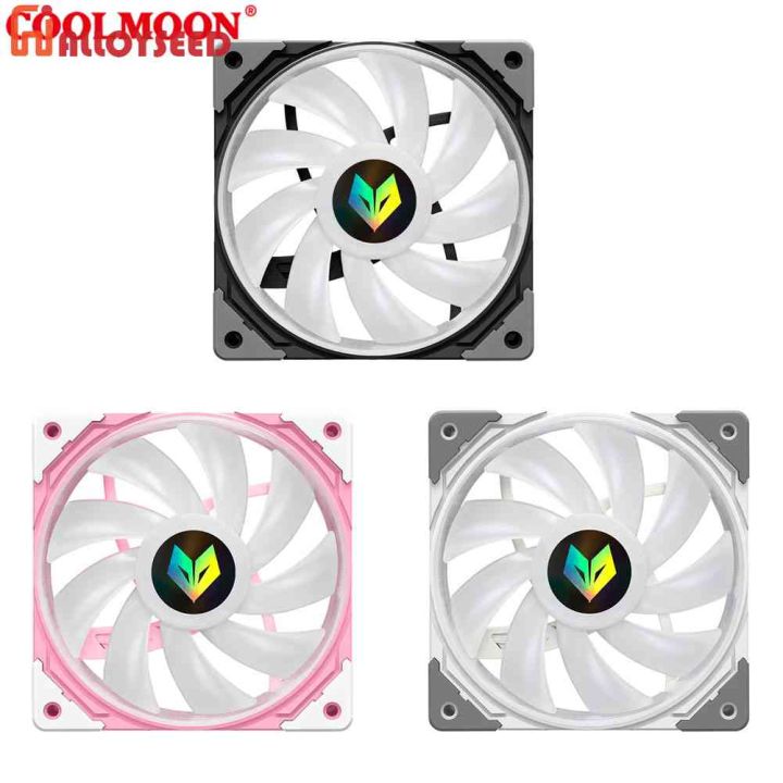 CPU Cooler Replacement 3 Pin PWM ARGB PC Quiet Ventilador FDB Liquid ...