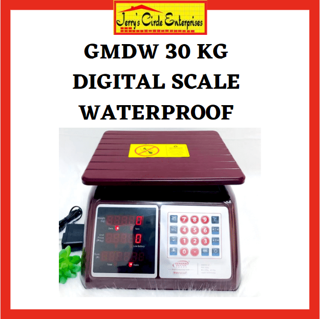 GMDW 30KG DIGITAL SCALE WATERPROOF / WEIGHING SCALE JCE | Lazada PH